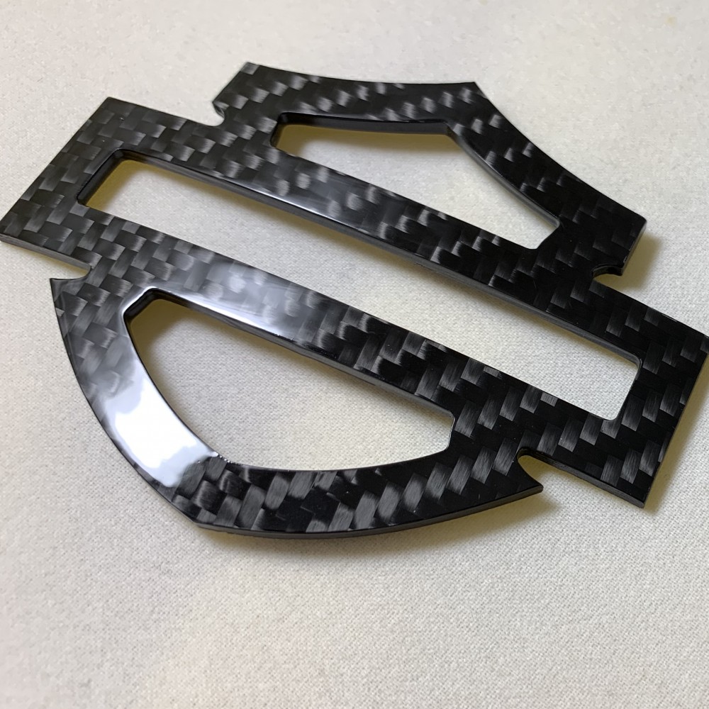 Order custom carbon fiber cvo emblems for Harley Davidson tank.