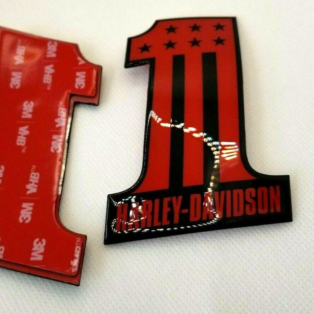 Buy #1 Stars&Stripes black\red tank emblems. Custom emblems for Harley ...