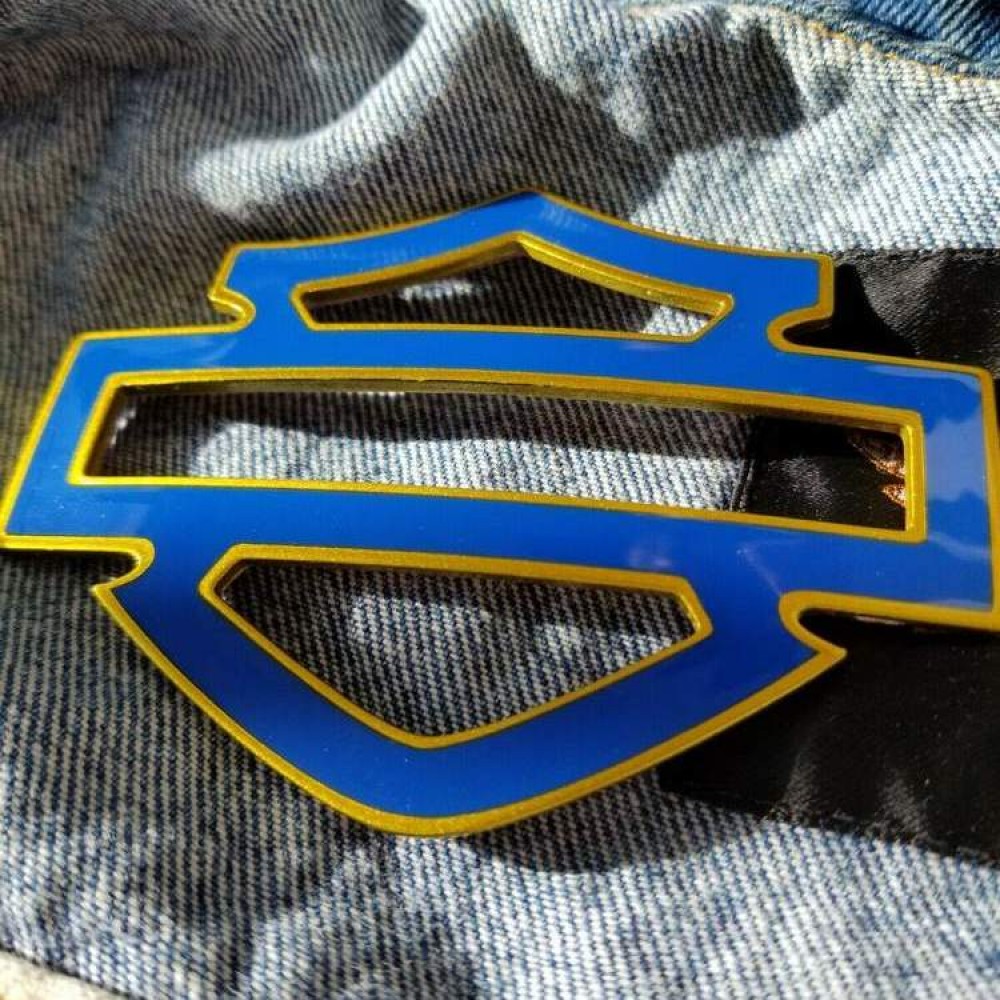 Buy Blue with gold front outline tank emblems. Custom emblems for ...