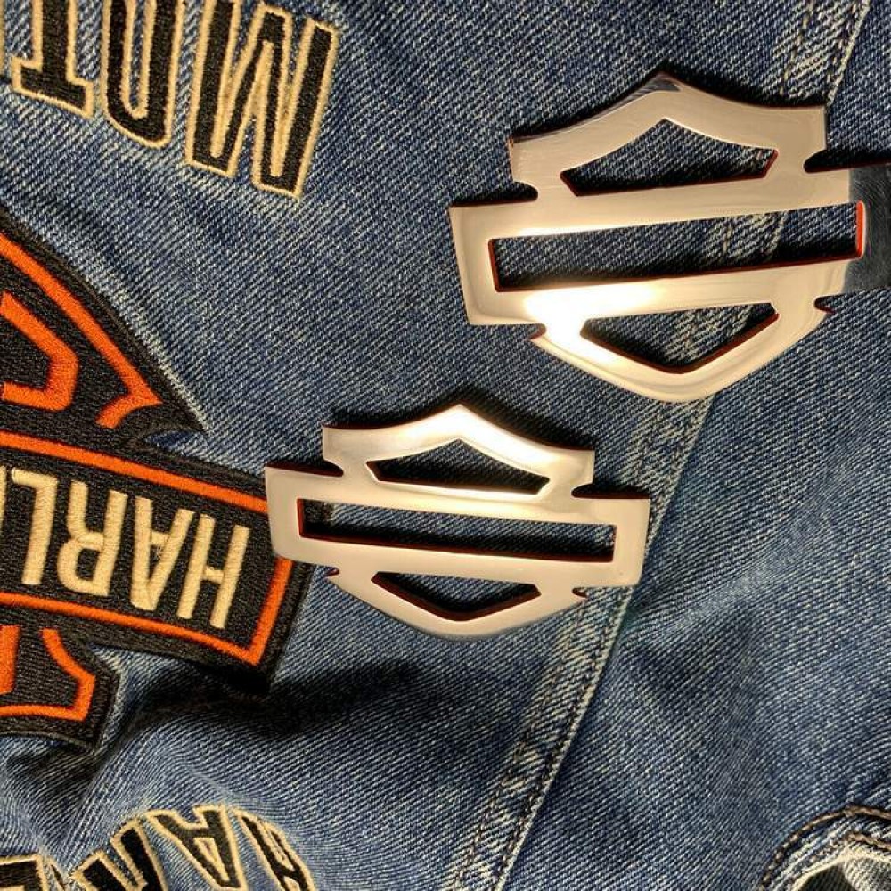 Buy Stainless steel tank emblems. Custom emblems for Harley Davidson